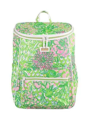 LILLY PULITZER Lilly Pulitzer Printed Backpack Cooler Fauna Green Lime Feeling Good Accessories Small