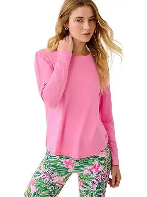 LILLY PULITZER Upf 50+ Luxletic Westley Long Sleeve Tee - Confetti Pink