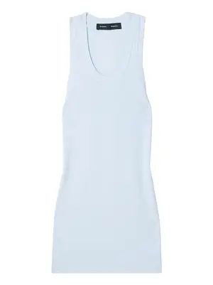 Proenza Schouler Roberts Ribbed-knit Tank - Blue