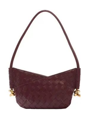 BOTTEGA VENETA Bottega Veneta Mini Solstice Intrecciato Leather Hobo Bag