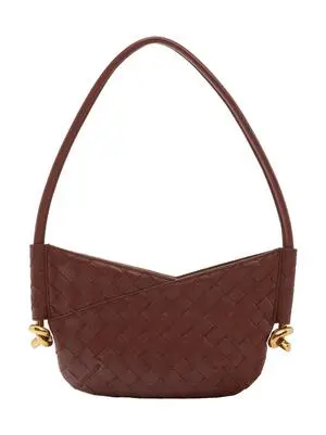 BOTTEGA VENETA Bottega Veneta Mini Solstice Intrecciato Leather Hobo Bag