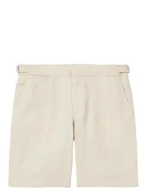 Orlebar Brown Norwich Straight-leg Linen Shorts - Neutrals