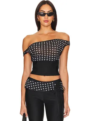 FAIT PAR FOUTCH Remi Top - Polka Dot