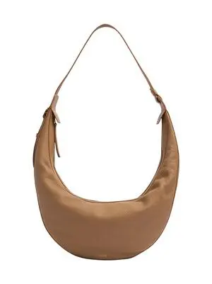 Khaite KHAITE Augustina Hobo Shoulder Bag Hazelnut