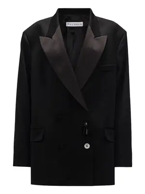 JW Anderson Double-breasted Blazer - Black