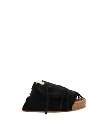 VISVIM Visvim Christo Shaman Folk Suede Slides