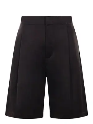 Sara Lanzi Twill-weave Tailored Shorts - Black