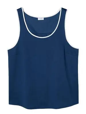 SFERRA Caricia Swing Tank Top - Navy/white