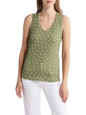 Loveappella Crisscross Tank Top - Sage