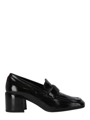 HALMANERA Glaze Heeled Loafer - Black