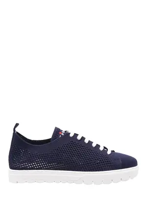Kiton Logo-embroidered Sneakers - Blue