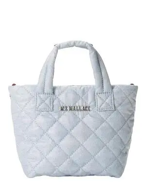 Mz Wallace MZ Wallace Petite Metro Deluxe Quilted Nylon Tote Chambray