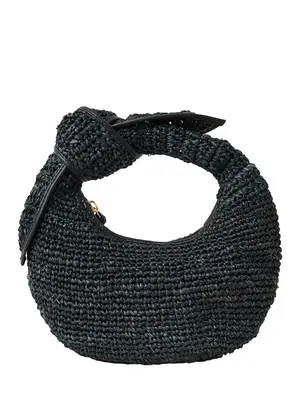 Poolside The Josie Knot Bag - All Black