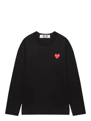 Play Comme Des Garcon Long-sleeve T-shirt - Black