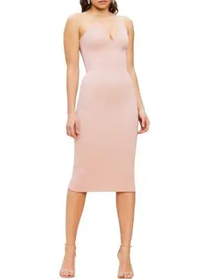 Dress The Population Dress The Population Perla Strapless Dress Blush