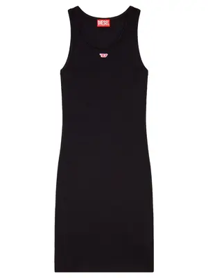 DIESEL D-tank Logo-appliqué Tank Dress - Black