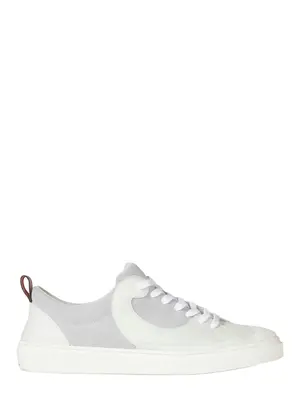Etro Panelled Leather Sneakers - White