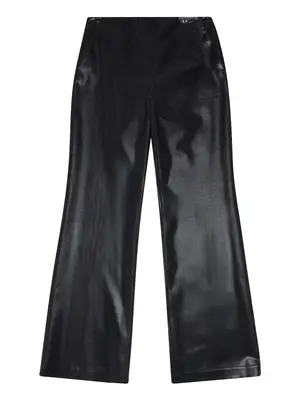 DIESEL Mid-rise Flared Trousers - Black