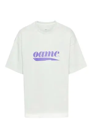 OAMC Logo-print Organic Cotton T-shirt - Green