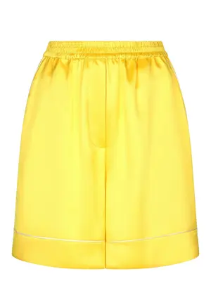 Dolce & Gabbana Silk Shorts - Yellow