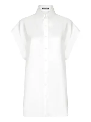 Dolce & Gabbana Button-up Silk Shirt - White