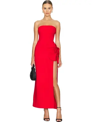 Delfi Tatiana Long Dress - Red