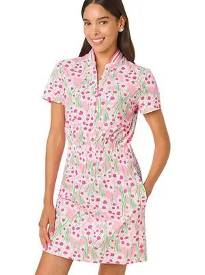 LILLY PULITZER Upf 50+ Luxletic Love Active Dress - Conch Shell Pink Lil Sunny Daisies