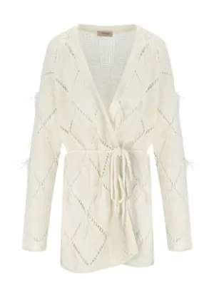 TWINSET Twinset Cardigan With Feather Detail