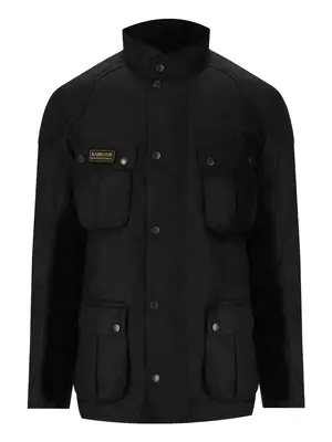 Barbour International Winter Lockseam Wax Jacket - Black