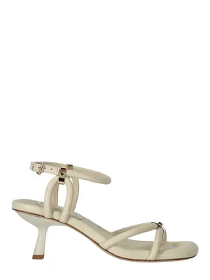 Ash Jess Heeled Sandal - White