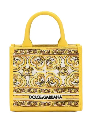 Dolce & Gabbana Dolce & Gabbana Mini DG Daily Canvas Tote Bag Yellow
