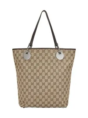 Gucci Original Gg Canvas Eclipse Tote Bag - Brown