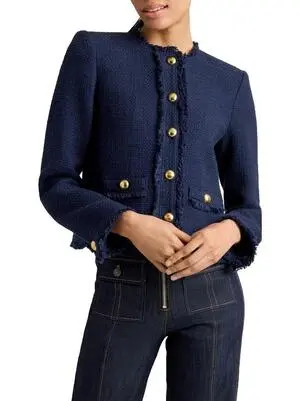 Cinq À Sept Cinq À Sept Christie Tweed Jacket Navy