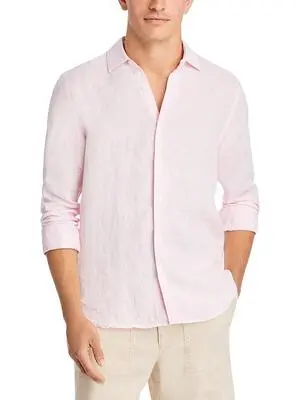 Orlebar Brown Giles Linen Classic Fit Button Down Shirt - Pale Pink