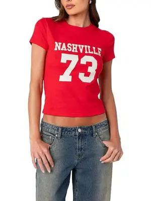 EDIKTED Nashville T-shirt - Red