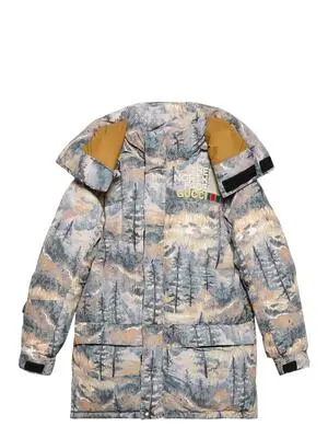 Gucci X The North Face Forest Print Padded Jacket - Multicolor