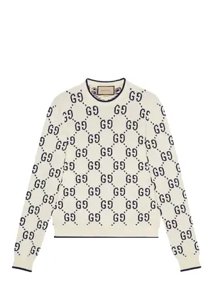 Gucci Gg Knit Sweatshirt - Cream