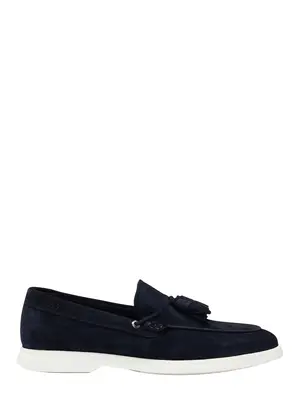 BOSS Suede Tassel Loafers - Blue