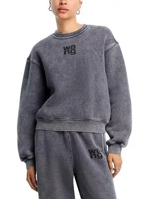 Alexander Wang Essential Terry Sweatshirt - Washed Granite