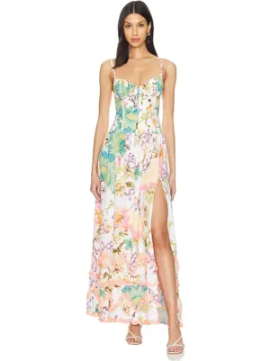 Agua Bendita X Lana Maxi Dress - Shan Floral