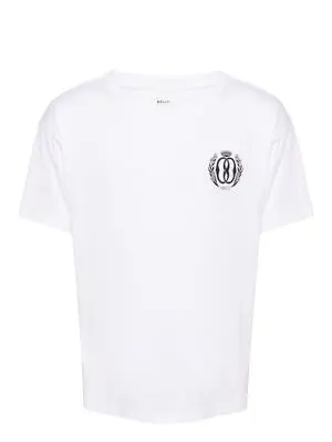 Bally Logo-print Organic Cotton T-shirt - White