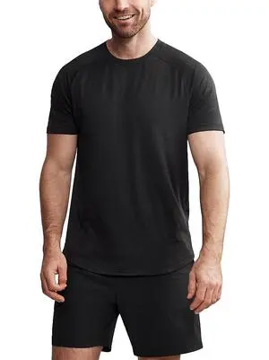 RHONE Atmosphere Short Sleeve Crewneck Tee - True Black