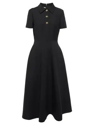 Valentino Garavani Crepe Couture A-line Midi Dress - Black