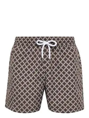 Frescobol Carioca Treliça Swim Trunks Brown
