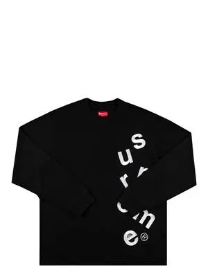 Supreme Scatter Logo Long-sleeve Top - Black