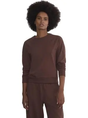 Everlane Off-Duty Long-Sleeve T-Shirt Dark Mahogany