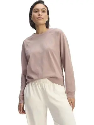 Everlane Off-Duty Long-Sleeve T-Shirt Dusty Rose