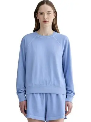 Everlane Off-Duty Long-Sleeve T-Shirt Granada Sky Blue Garment Dye