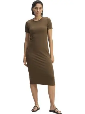 Everlane Form Midi Dress Cocoa