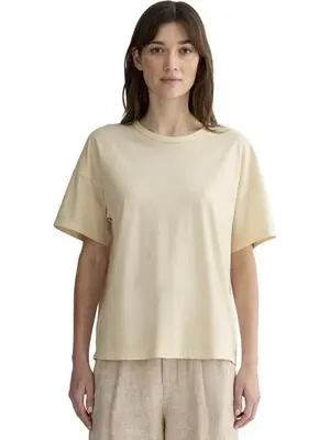 Everlane Essential Cotton Boyfriend T-shirt - Parchment
